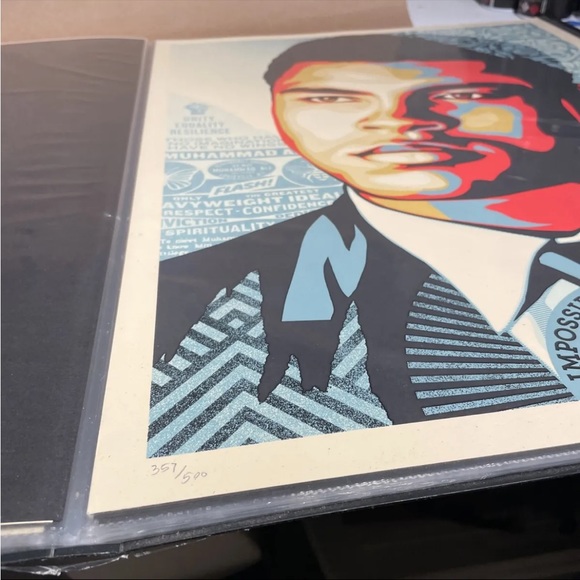 Obey | Art | Obey Giant Signed Art Poster Muhammad Ali Heavyweight ...